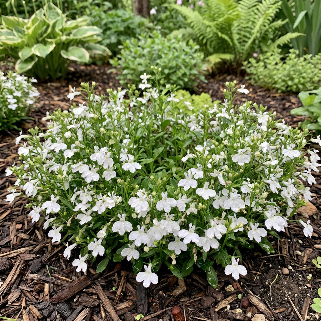 Lobelia White Lady Lobelia Erinus – Cascading Garden Flower Seeds for ...
